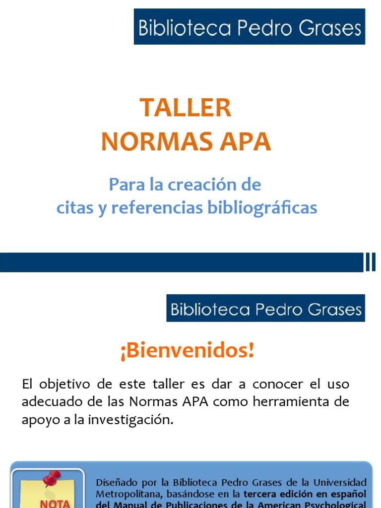 Presentación Normas APA - 2019 | PDF | Citación | Bibliografía