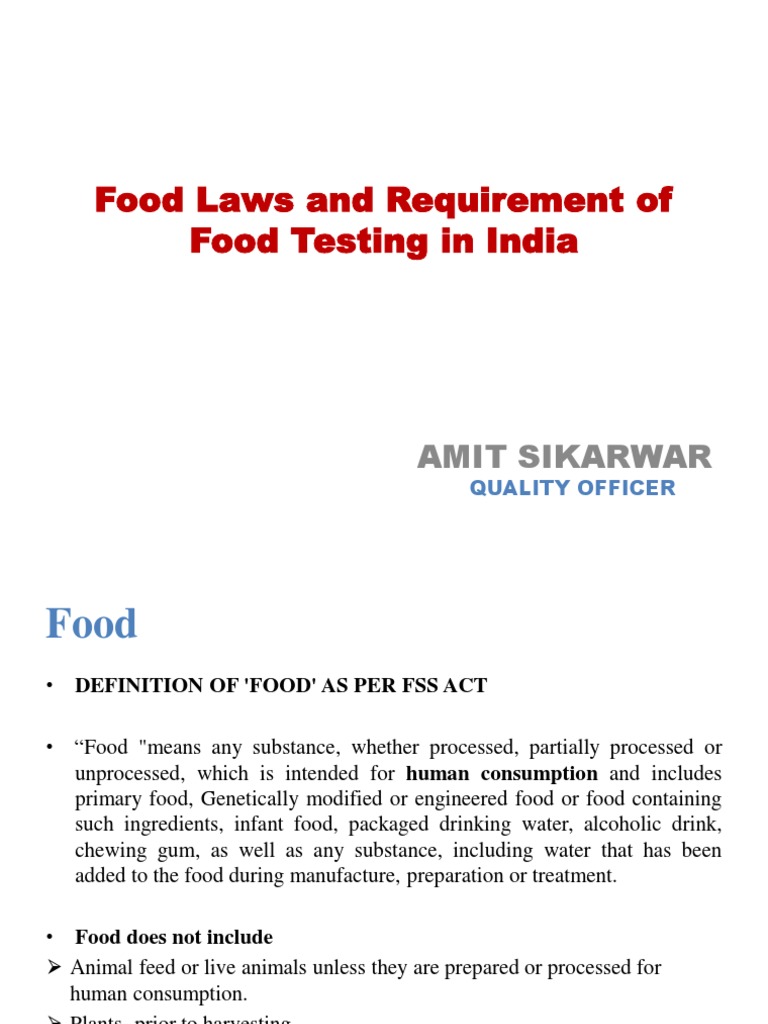 Food Laws in India | Download Free PDF | Food Safety | Foods
