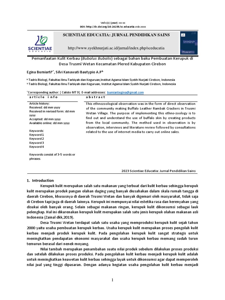 Kelompok 1 - Pemanfaatan Kerbau (Bubalus Bubalis) Sebagai Bahan Baku Pembuatan Kerupuk | PDF ...