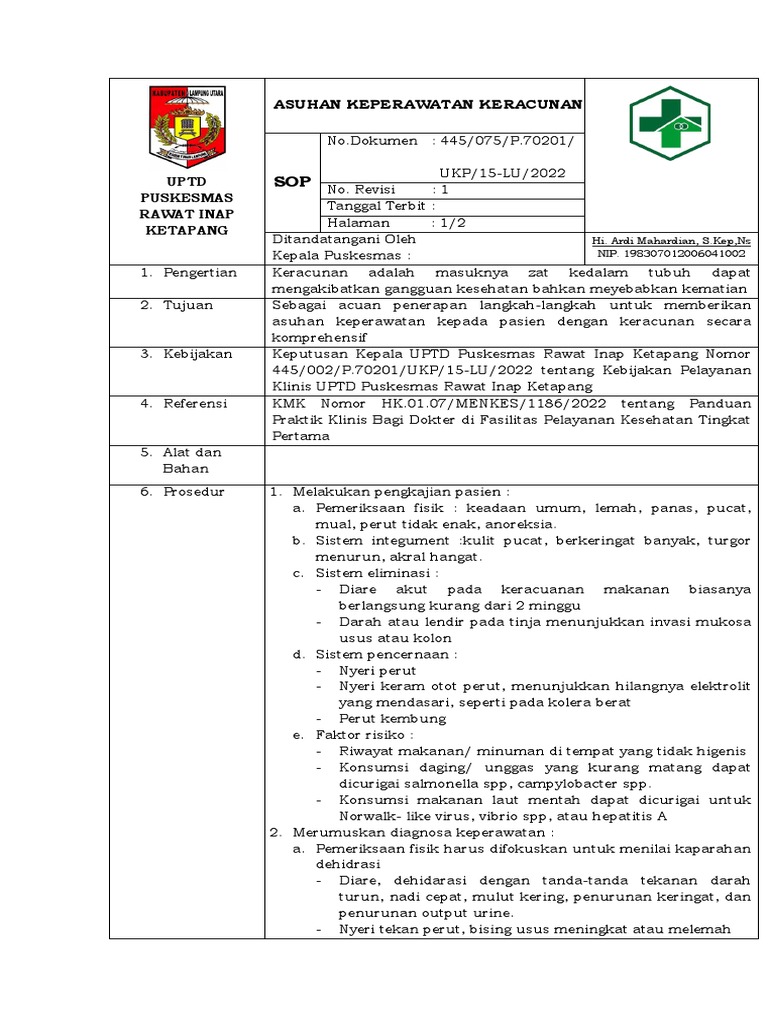 Askep Keracunan | PDF