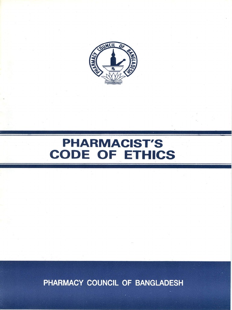 Pharmacist Code of Ethics | PDF