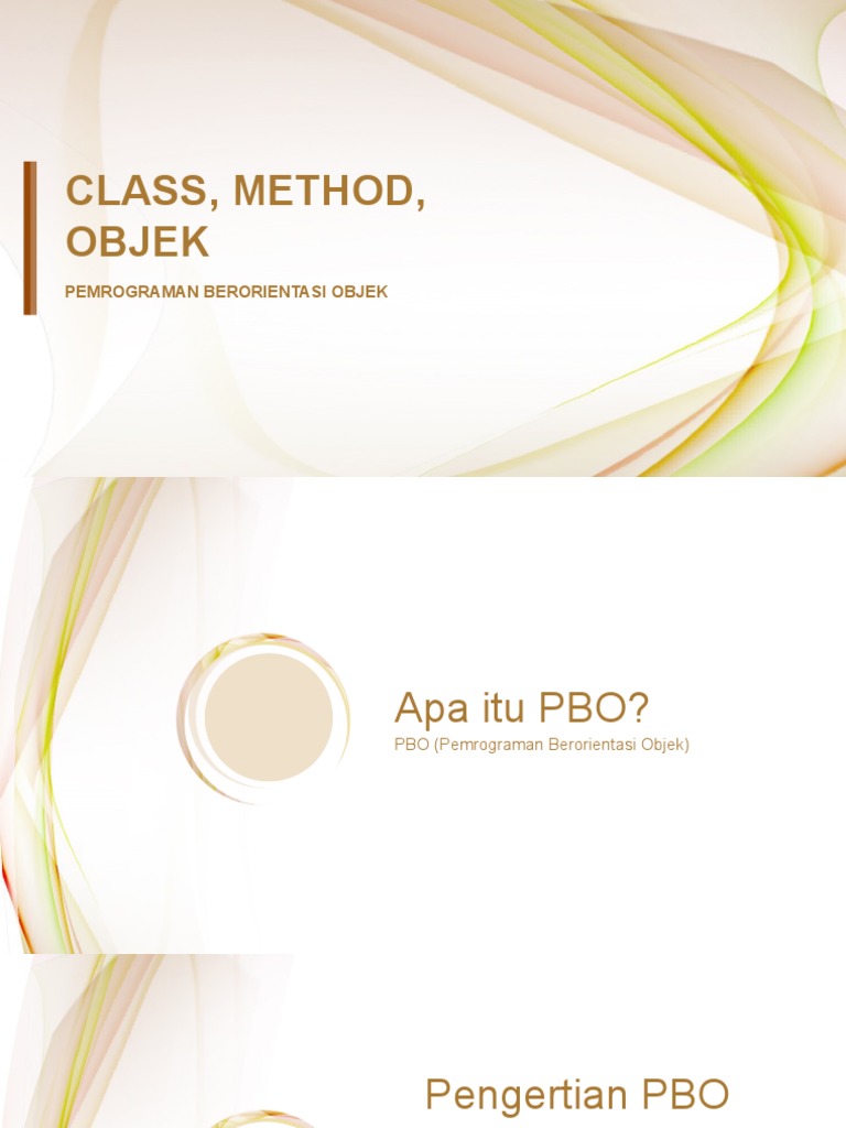 P1. Pengenalan PBO | PDF