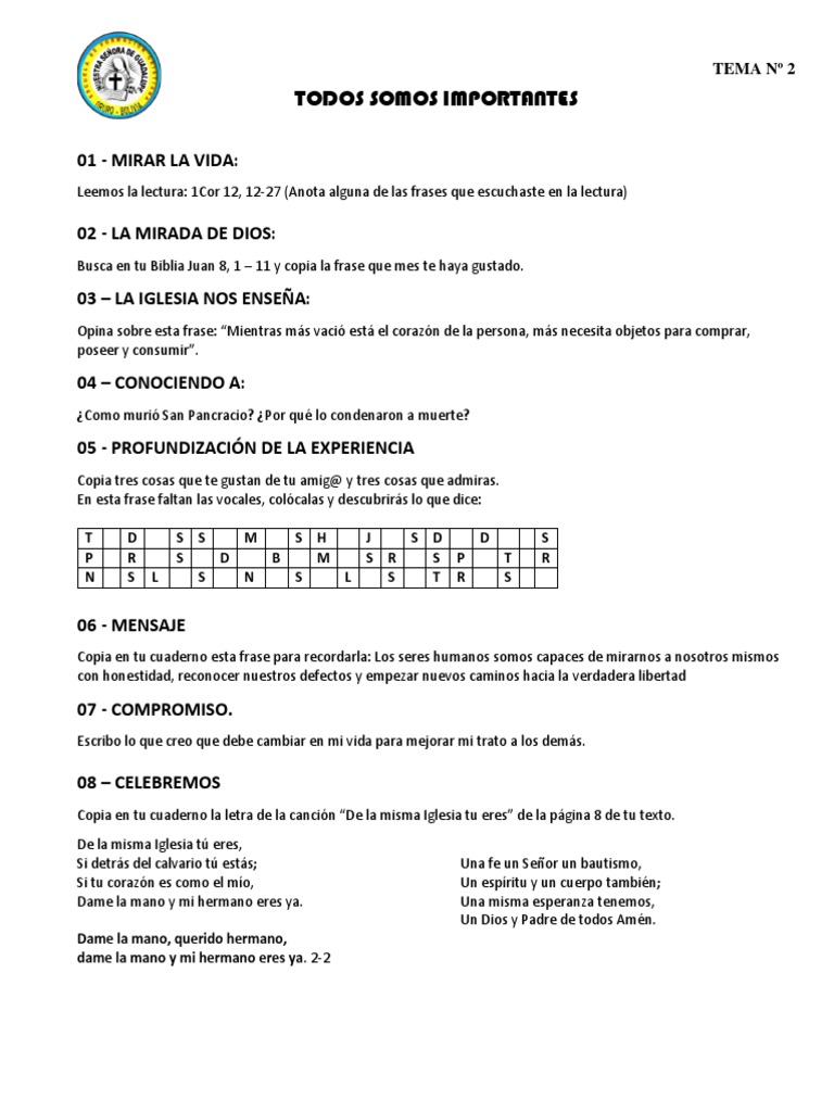 Encuentro 2 Confirmacion | PDF | Jesús | Fe