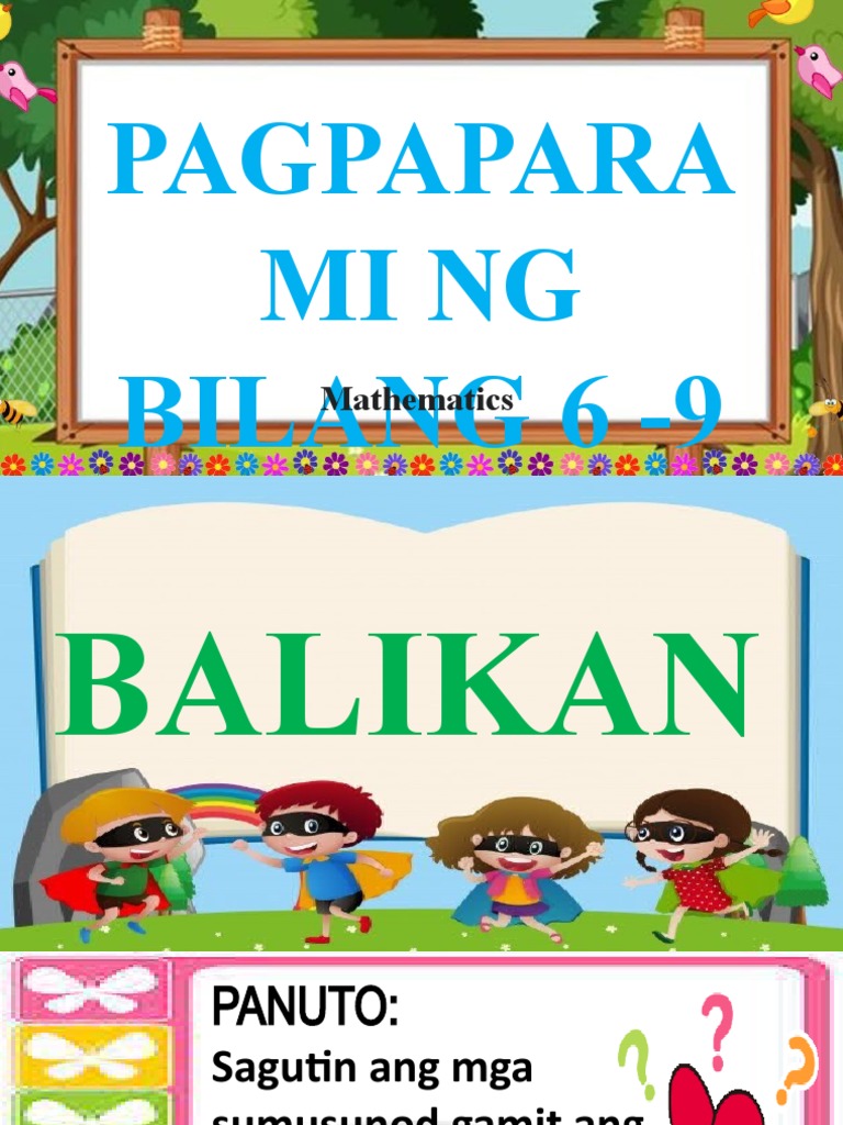 Pagpaparami NG Bilang 6 To 9 | PDF