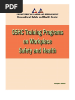 Module For Osh | PDF | Occupational Safety And Health | Prevention