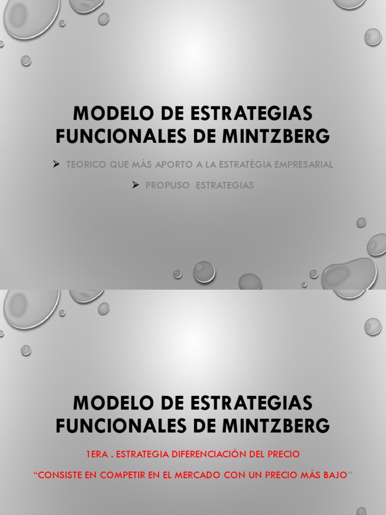 Estrategias Funcionales de Mintzberg | PDF | Marca | Negocios económicos