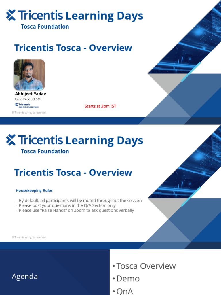 Tosca - Overview | PDF | Graphical User Interfaces | User Interface