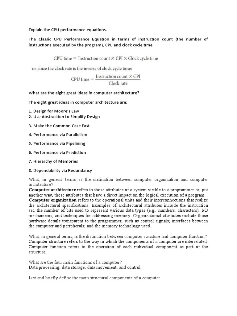 Basic Structure of Computers Revisions | Download Free PDF | Computer Data Storage | Central ...