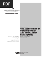 Allen Cognitive Level Screen (Acls) | PDF