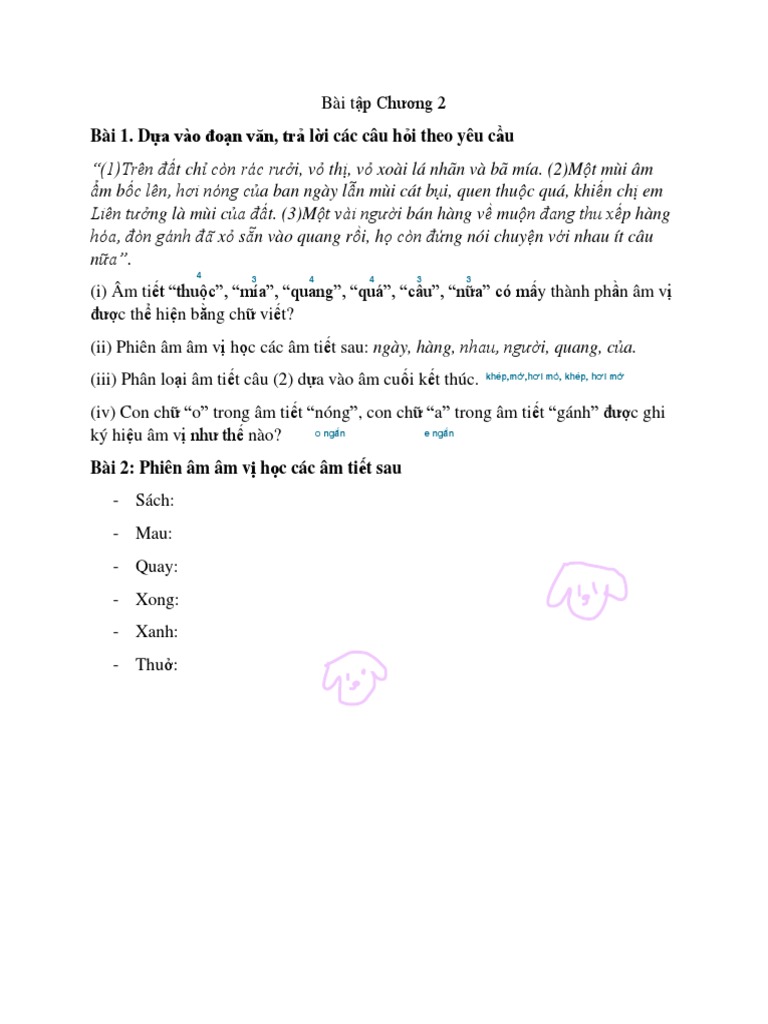 Bài Tập NMVN Chương 2 | PDF