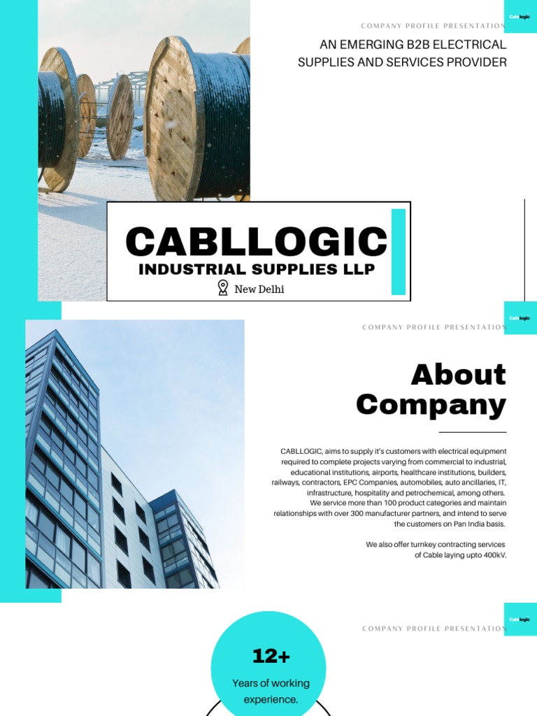 Cabllogic Company Profile Presentation | PDF | Business | Electric Power