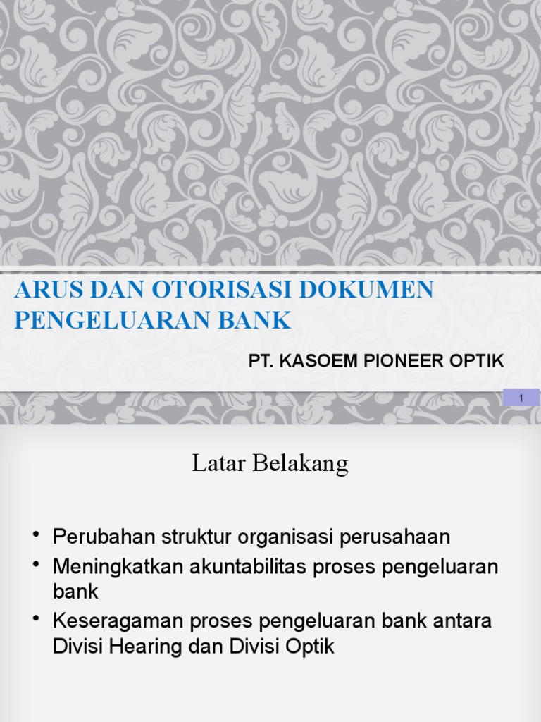 Arus Dan Otorisasi Dokumen Pengeluaran Bank(1) | PDF