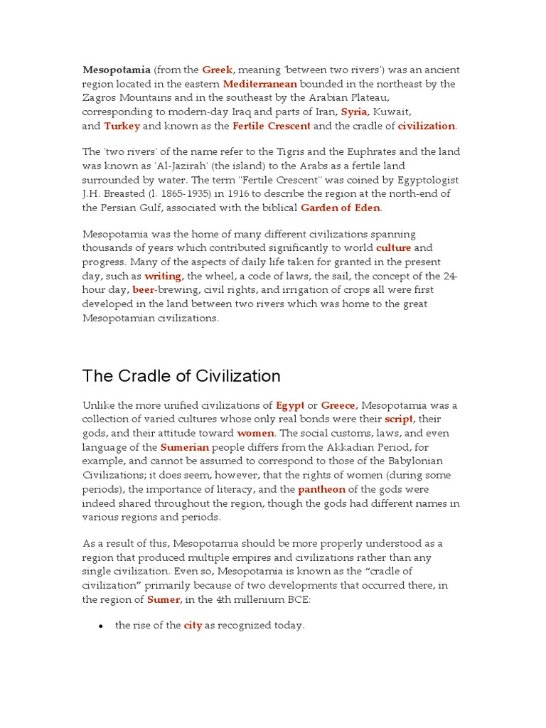 Mesopotamia (World History) | PDF | Mesopotamia | Sumer