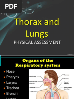 Respiratory Assessment Checklist | PDF | Lung | Thorax