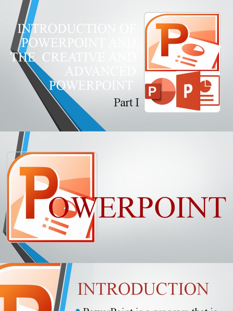 Introduction of Powerpoint and The Creative and Advanced | PDF ...