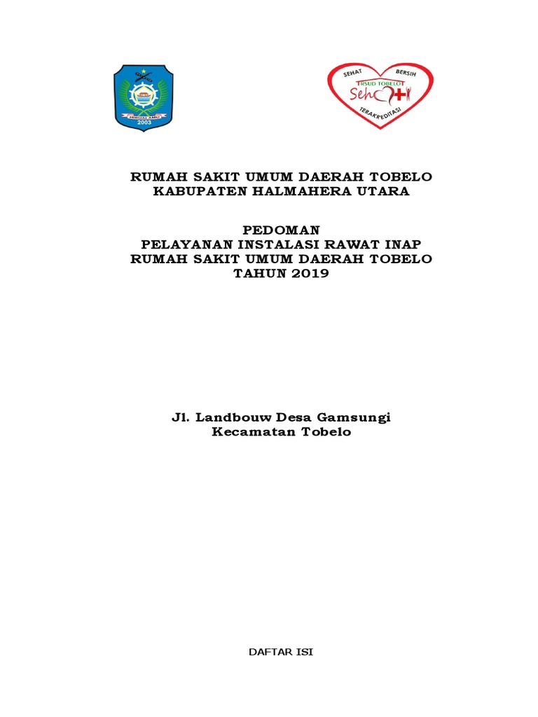 Pedoman Pelayanan RI RSUD Tobelo | PDF