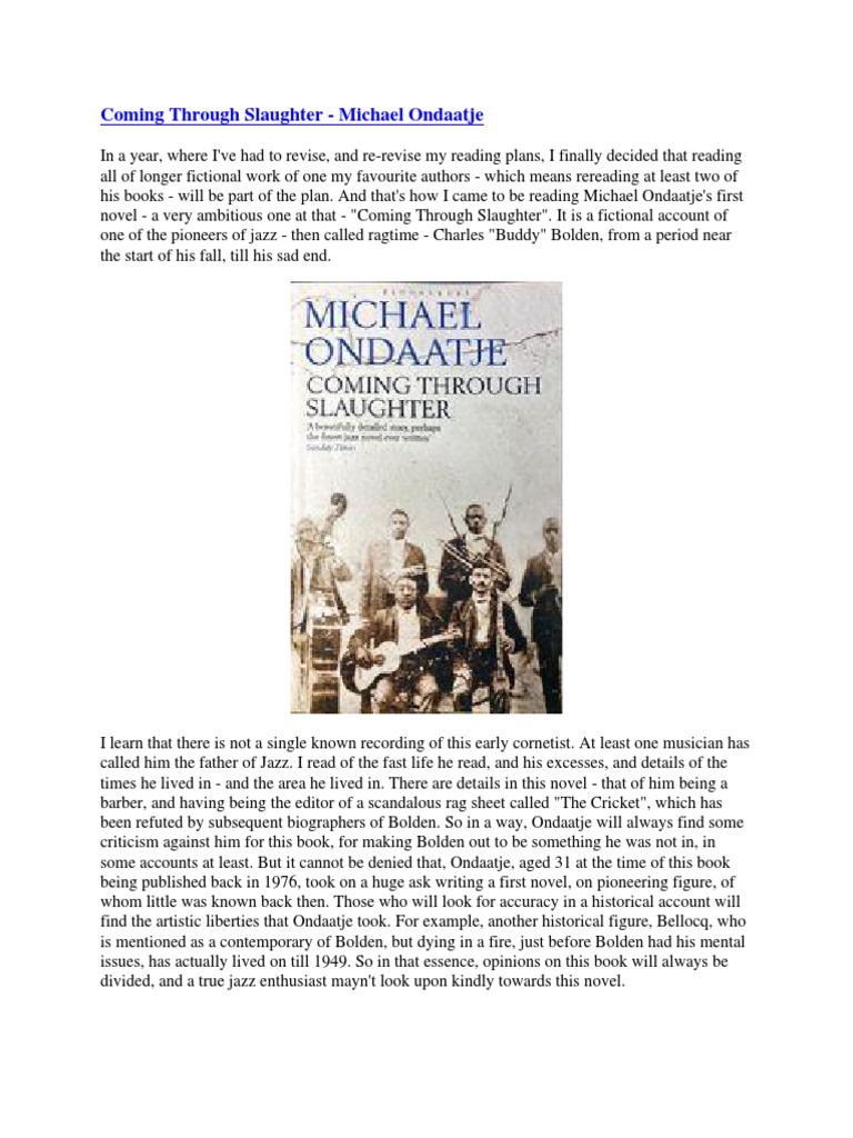 Coming Through Slaughter | PDF | Jazz