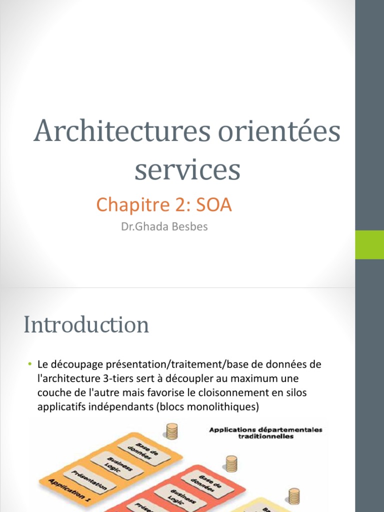 Ghada Besbas chp2 | PDF | Architecture orientée services | Architecture de logiciel