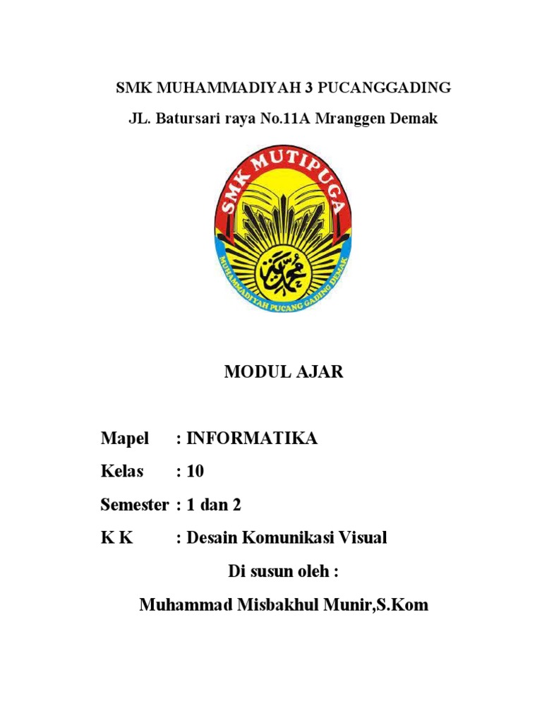 Sampul Modul Informatika | PDF
