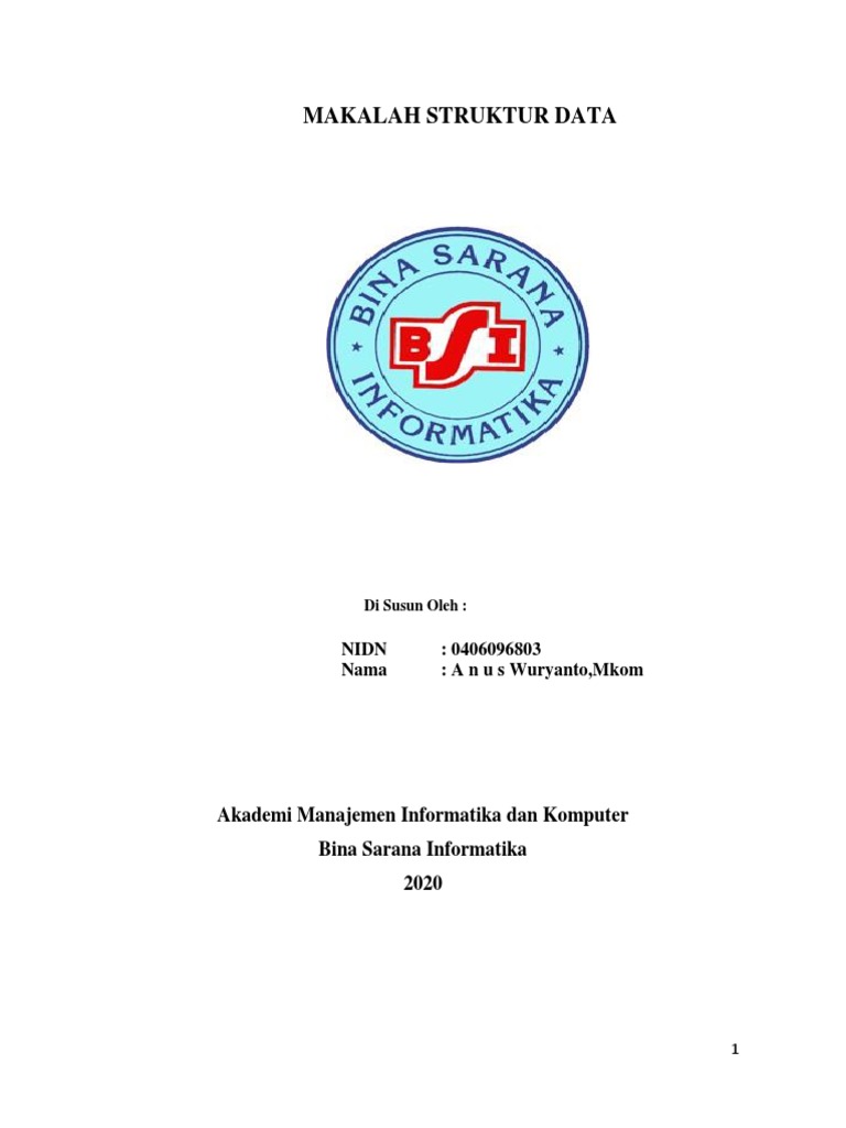 Makalah Struktur Data Dikti | PDF