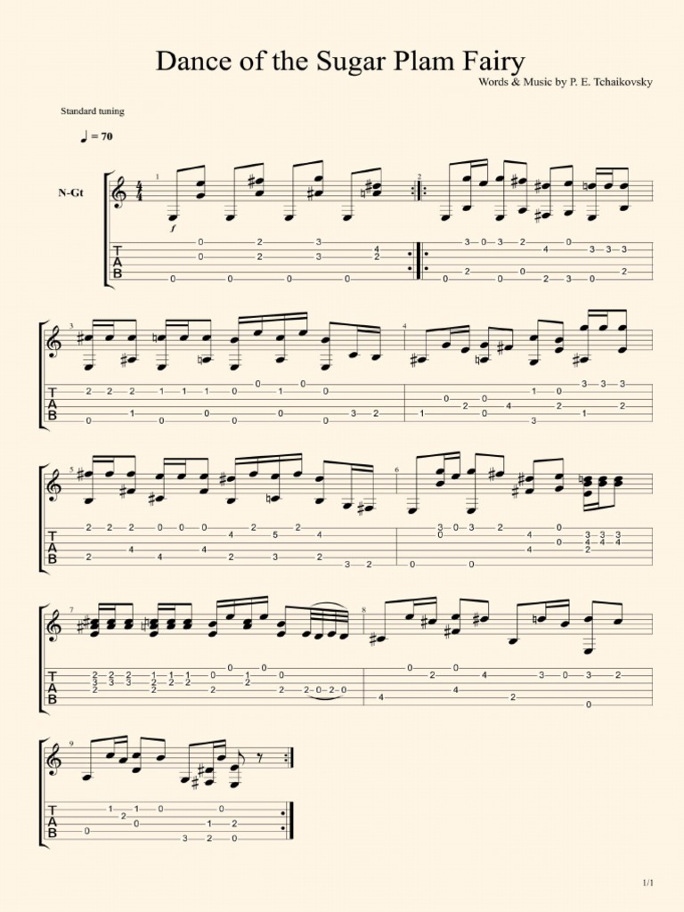 Dance of The Sugar Plum Fairy | PDF