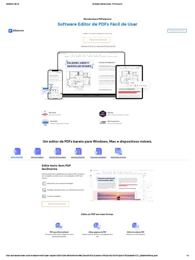 (Oficial) - Wondershare PDFelement | PDF | Desenvolvimento de software | Programas