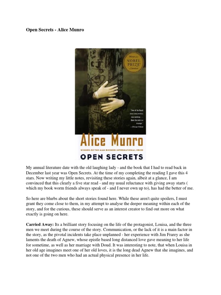 Insights on Munro's Open Secrets | PDF | Classics | General Fiction