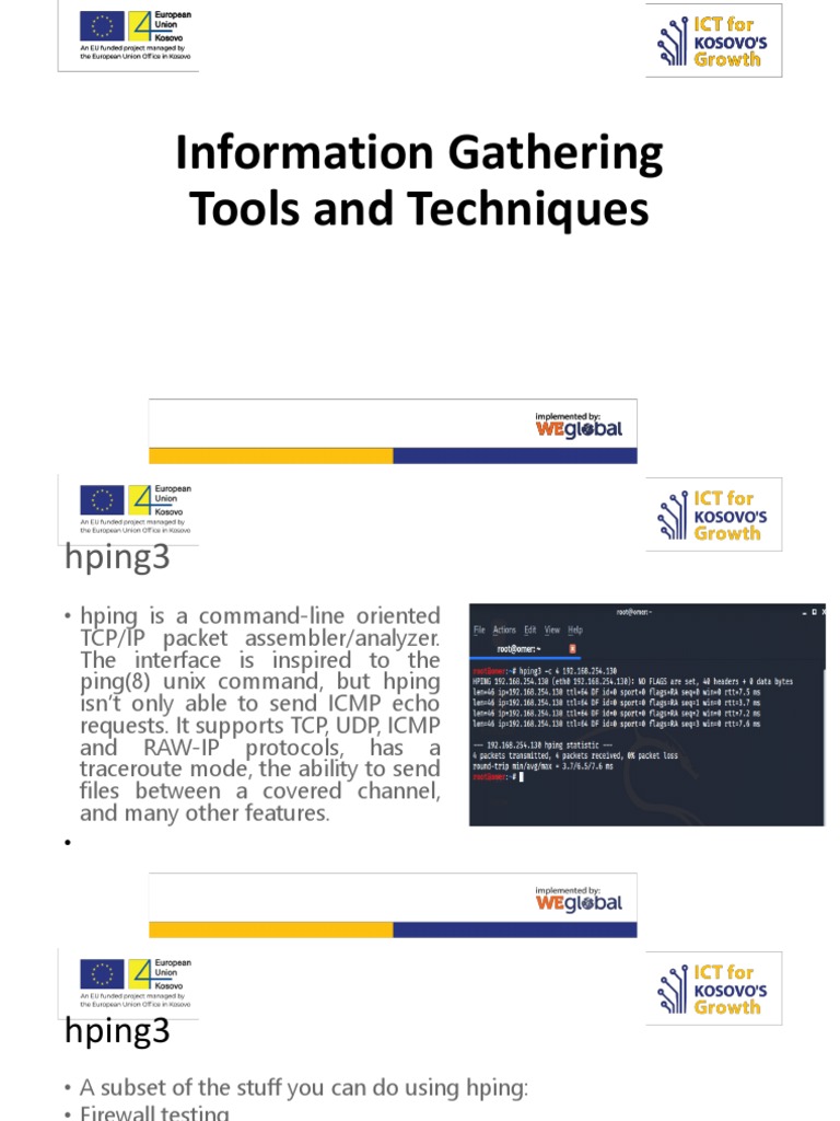 Network Info Gathering Tools Guide | PDF