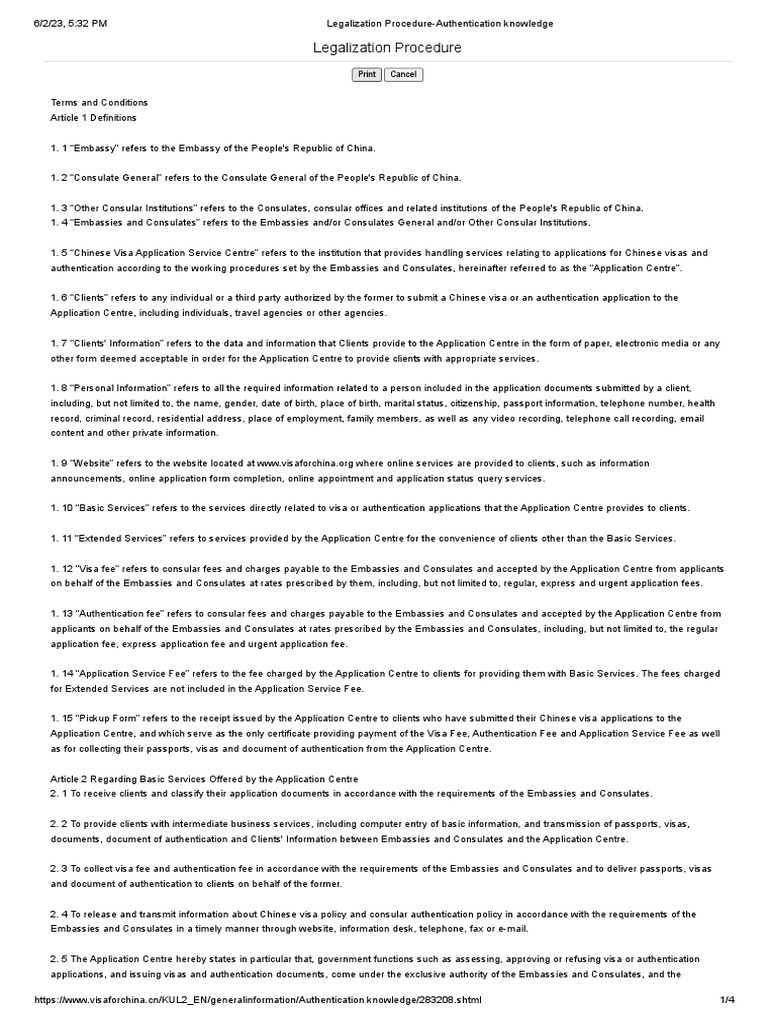 Legalization Procedure-Authentication Knowledge | PDF | Travel Visa ...