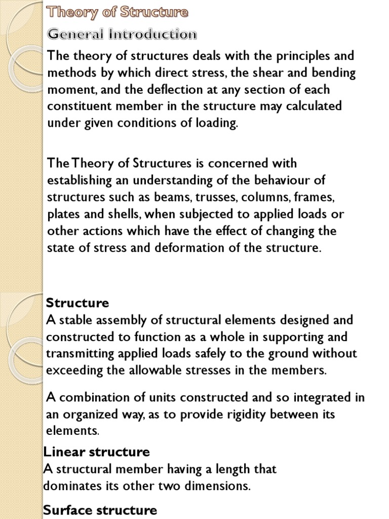 Theory of Structure | PDF | Bending | Stress (Mechanics)
