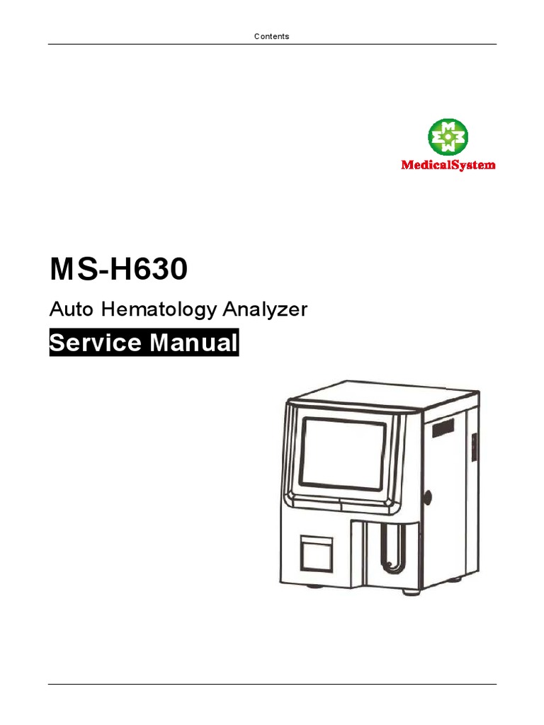 MS H630 Service Manual 维修 | PDF | Pipe (Fluid Conveyance) | Pump