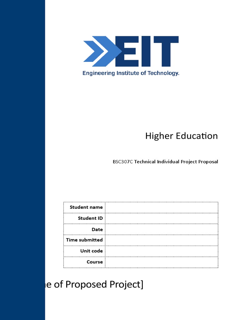 BSC307C_Technical_Individual_Project_Proposal_Template (1) | PDF ...