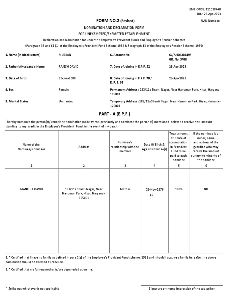 Form2 - 111018740 | Descargar gratis PDF | Government | Social Institutions