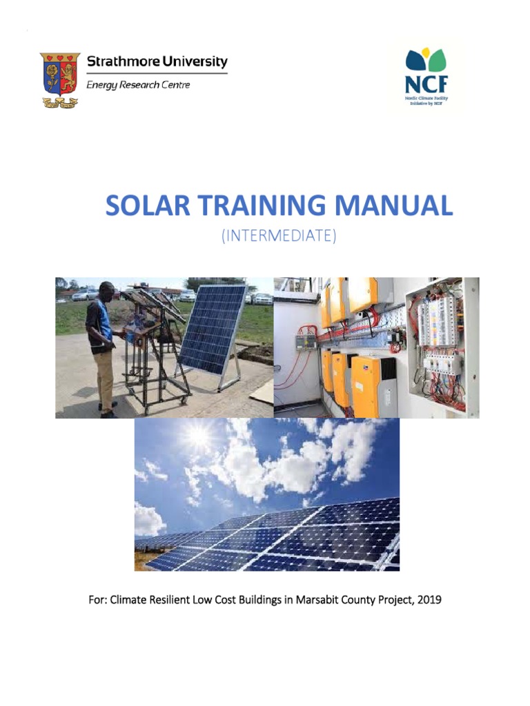 Marsabit Intermediate Training Manual | PDF | Photovoltaics | Power Inverter