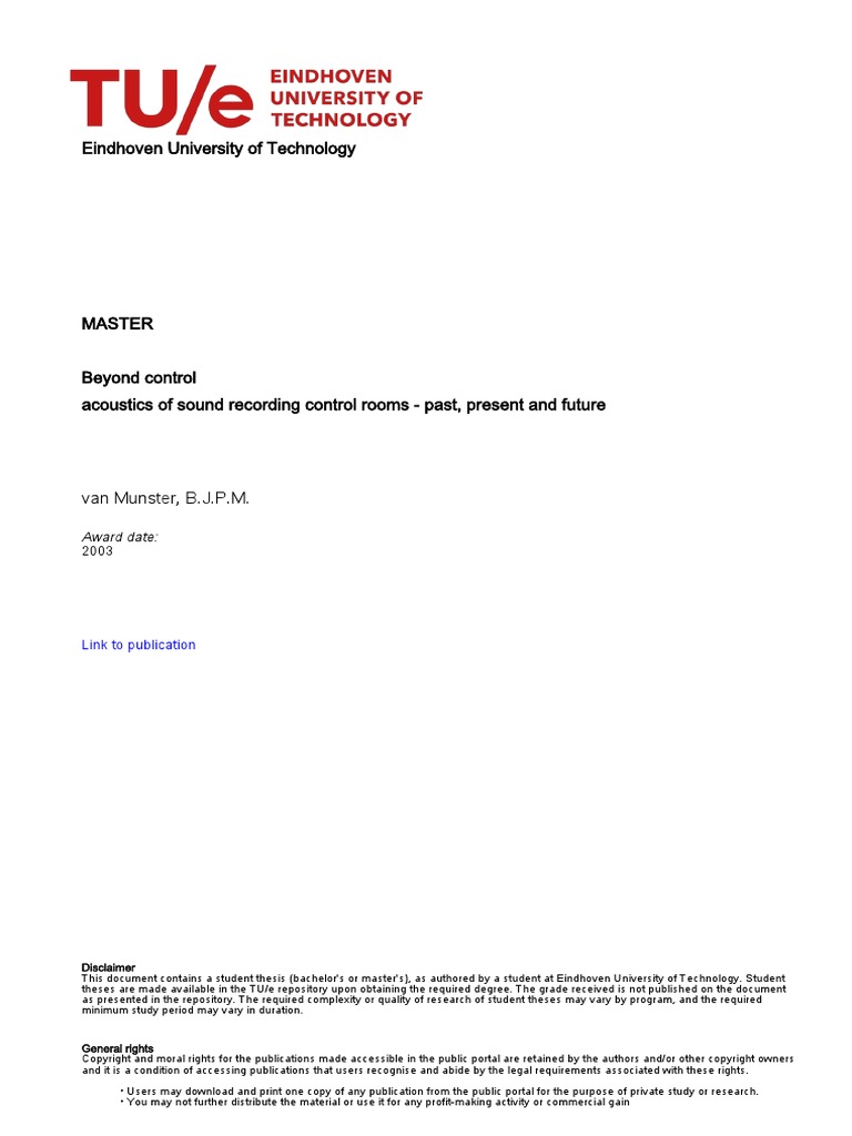 Beyond Control | PDF | Ear | Hearing