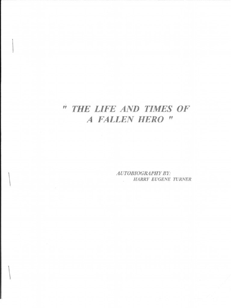 Life of a Fallen Hero: Harry Turner | PDF | Art