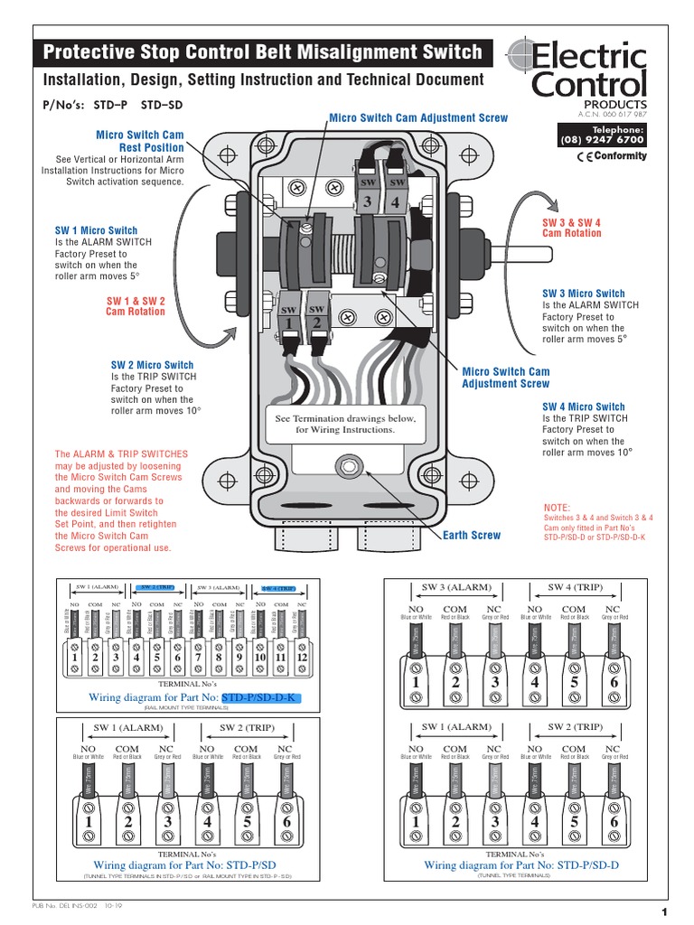 Belt Drift Switch Safe T Pull STD P D K | Download Free PDF | Tools ...