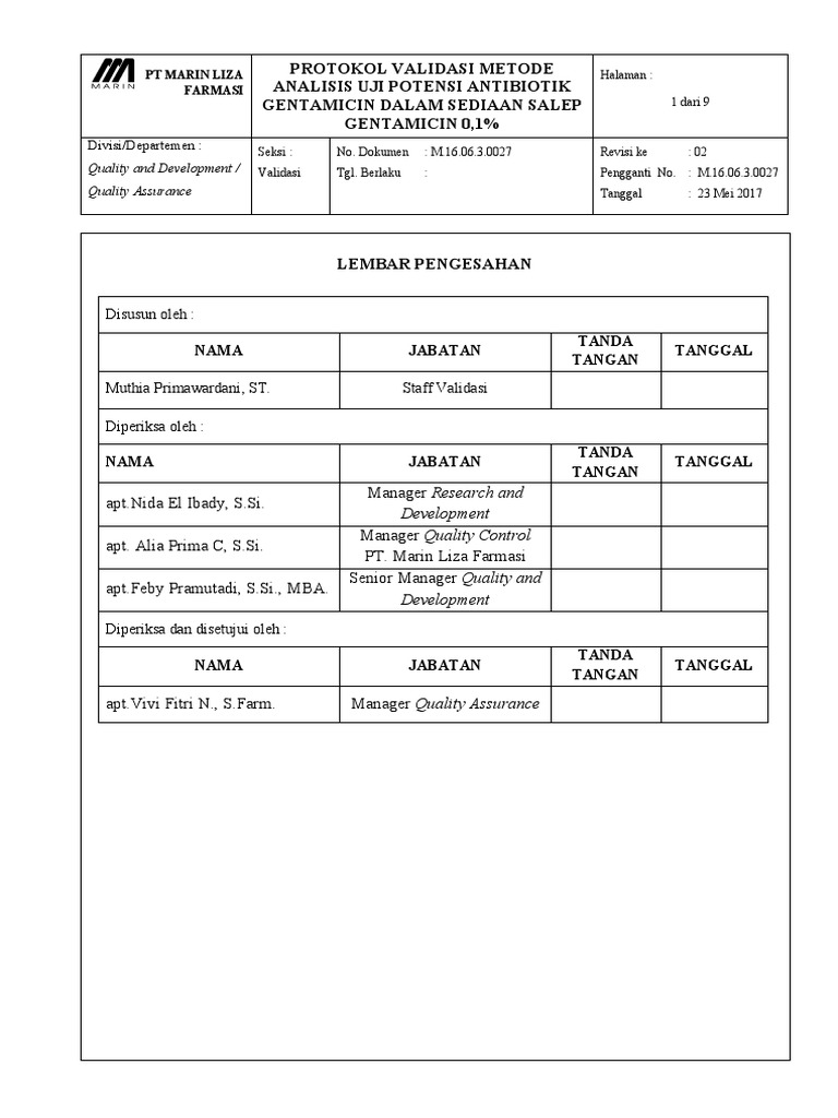 M.16.06.3.0027 Protokol Validasi Metode Analisis Uji Potensi Antibiotik ...