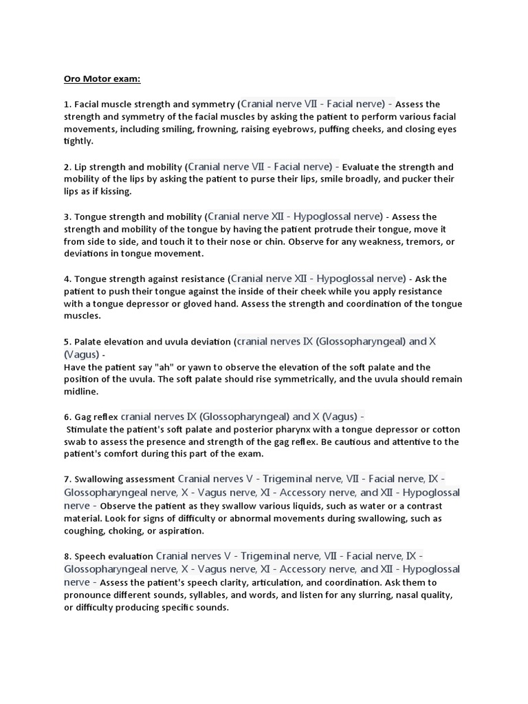 Oro Motor Exam | PDF | Foreign Language Studies | Wellness