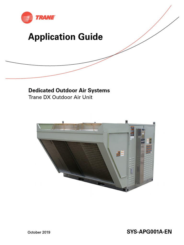 TRANE DOA App Guide | PDF | Air Conditioning | Humidity
