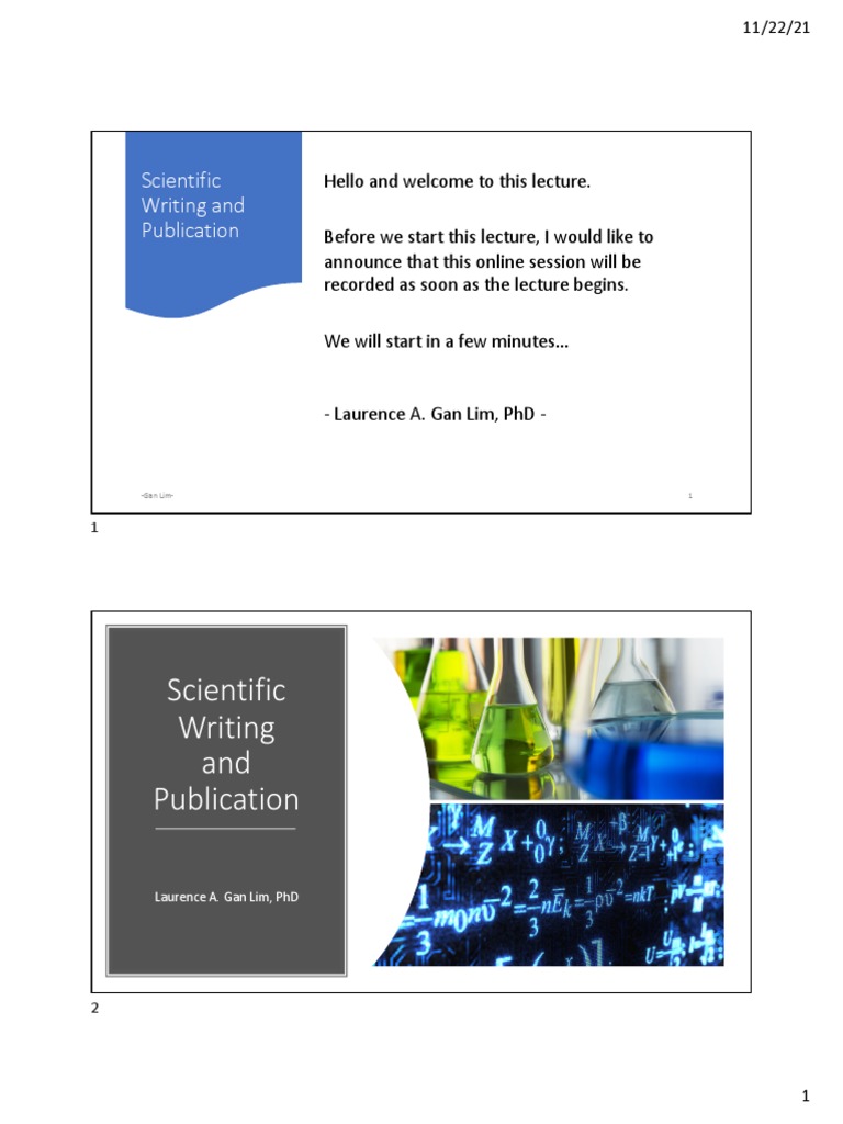 Scientific Writing and Publication Guide | PDF | Abstract (Summary ...