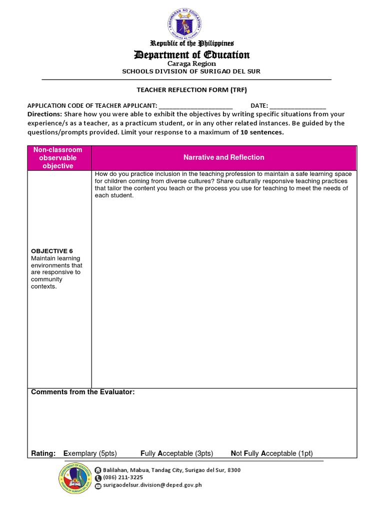 TRF For Teacher Applicant | PDF | Teachers | Learning TRF For Teacher Applicant | PDF | Teachers | Learning
