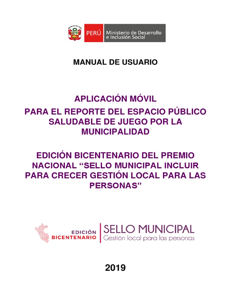 Manual de Usuario App Sello Municipal | PDF | Aplicación movil | Google Play
