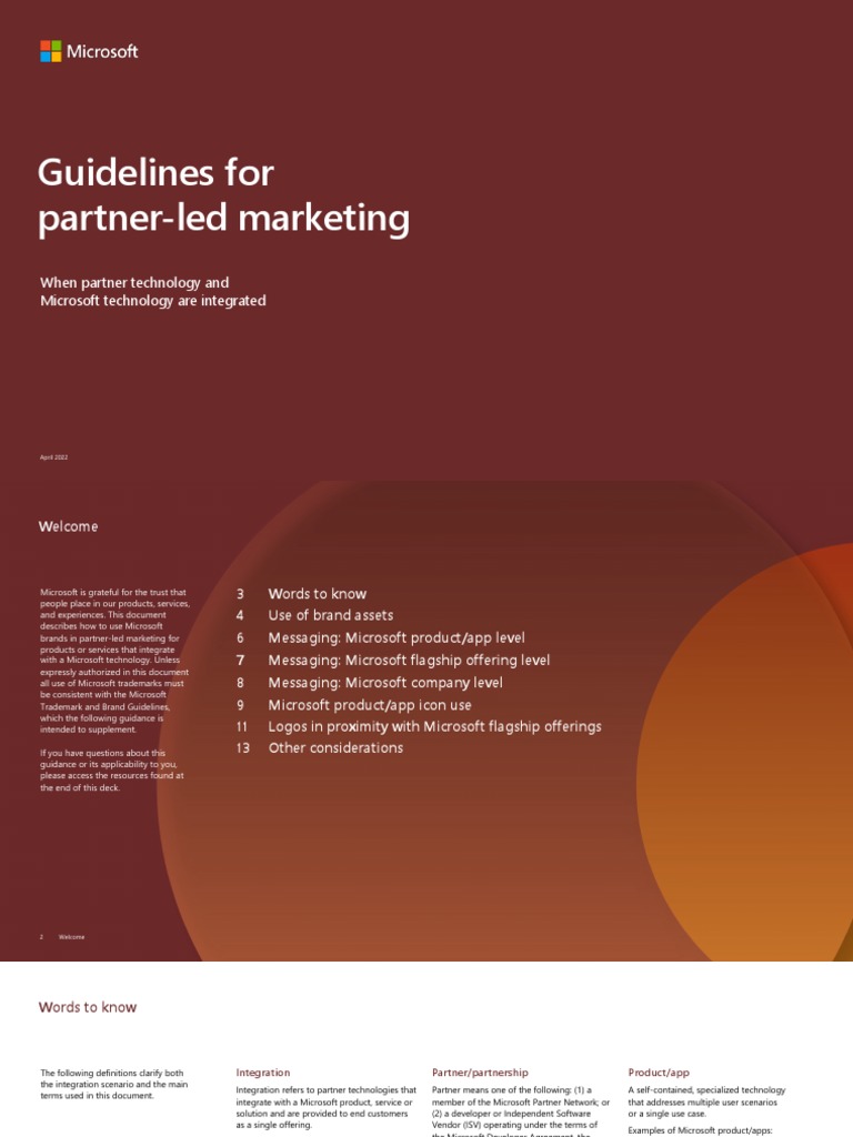 Microsoft Co-Branding Guidelines External | PDF | Microsoft | Icon ...