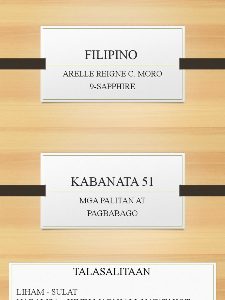 Arelle Reigne C. Moro FILIPINO | PDF