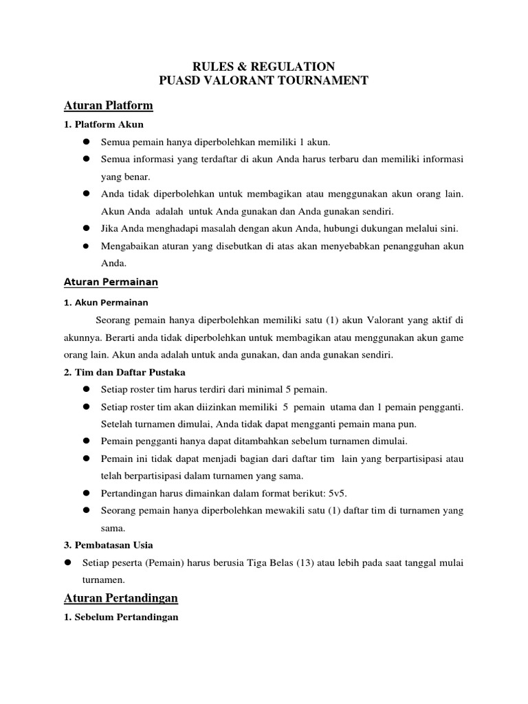 RNR Valorant | PDF | Olahraga & Rekreasi