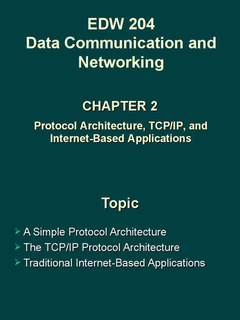CH 02 - Dcc10e | PDF | Transmission Control Protocol | Network Socket