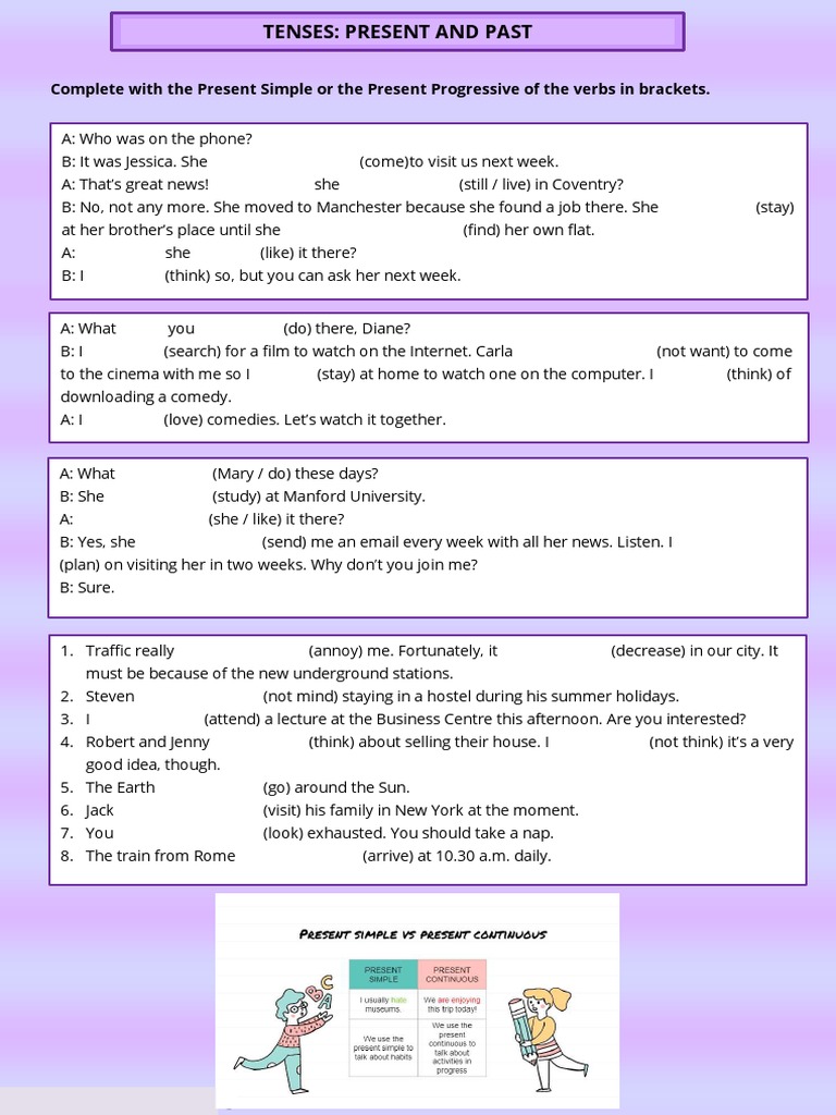 Basic Tenses Present and Past | PDF