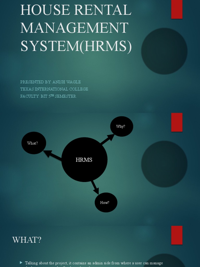 House Rental Management System (HRMS) | PDF | Computers