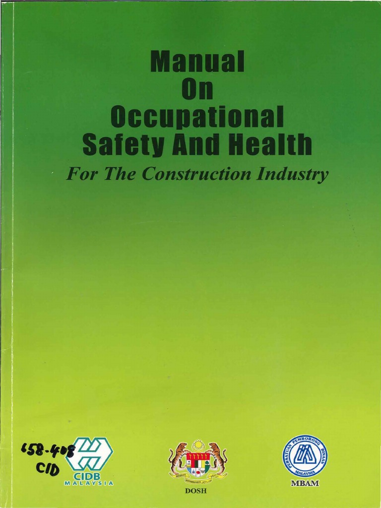 OSH Manual for Construction Industry | PDF | Occupational Safety And ...